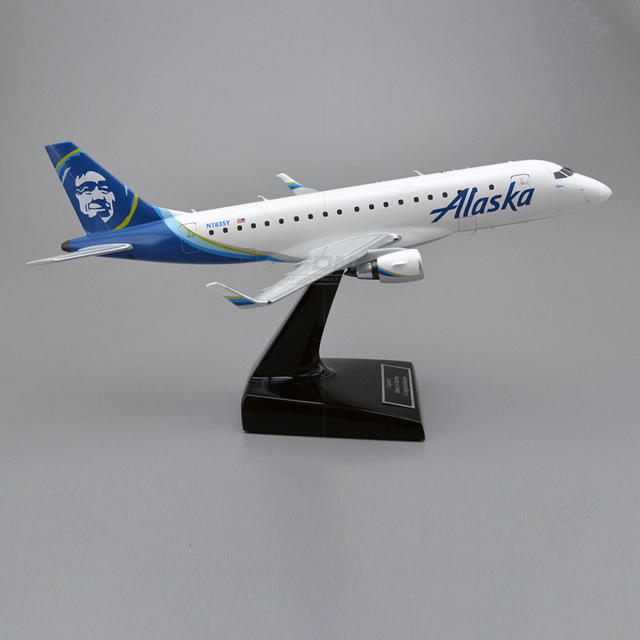 Custom-Made Embraer ERJ-175LR Alaska Airlines Model Plane | Factory ...