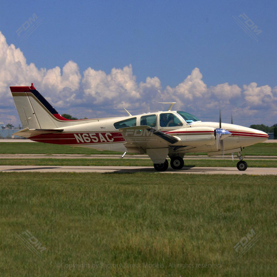 Custom-Made Beechcraft 95-C55 Baron Airplane Model | Factory Direct Models