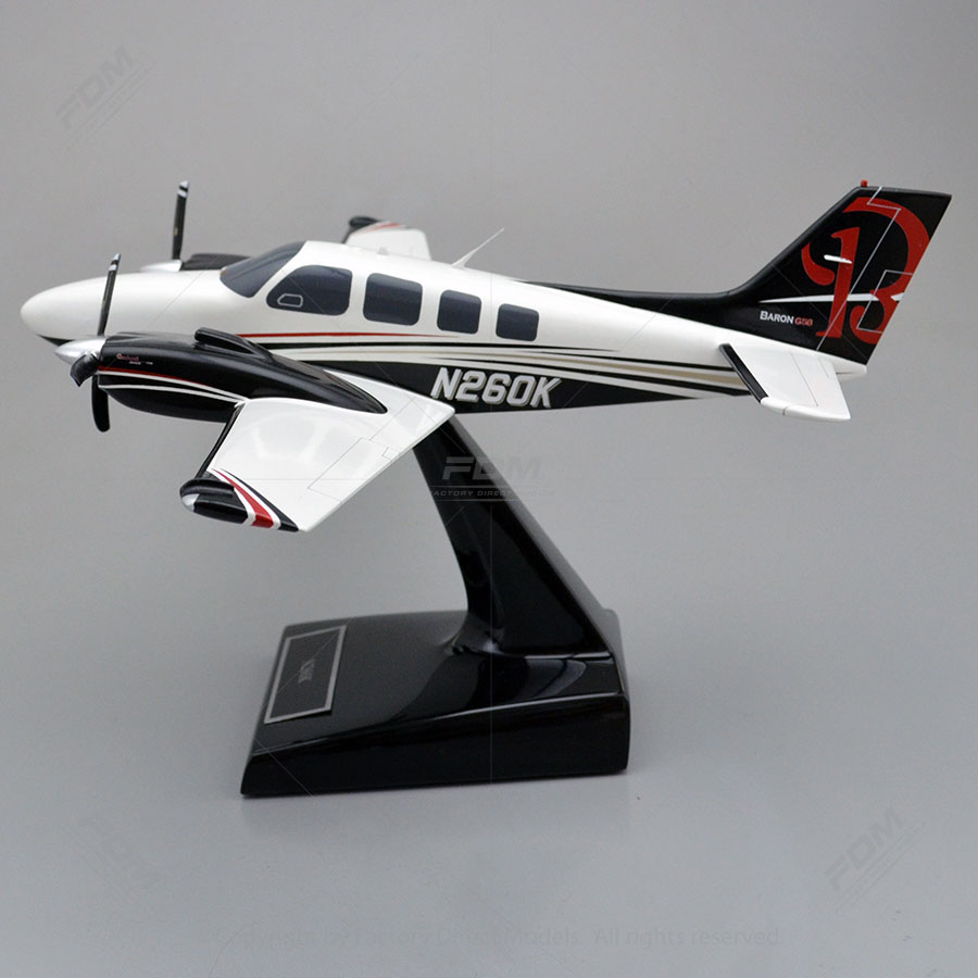 Custom-Made Beech G58 Baron Airplane Model | Factory Direct Models
