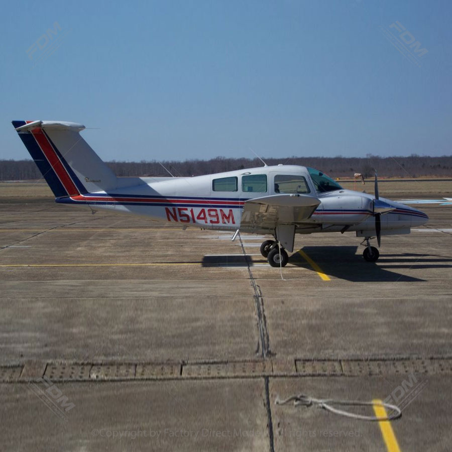 Custom-Made Beechcraft 76 Duchess Airplane Model | Factory Direct Models