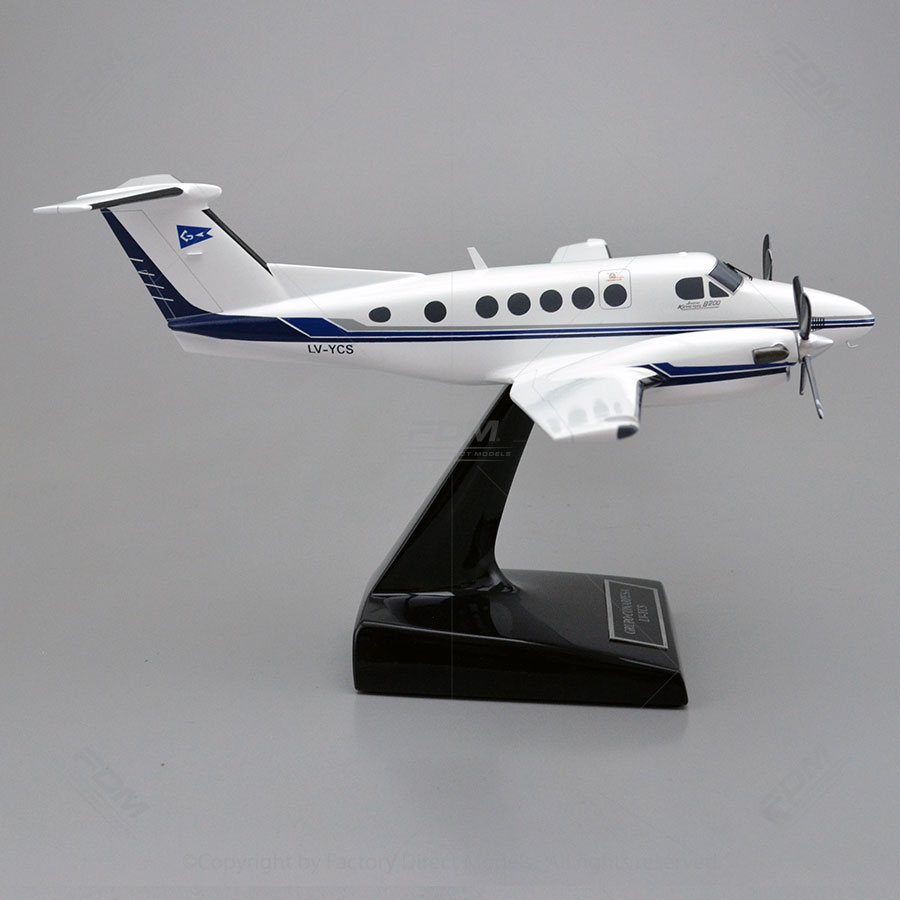 Custom-Made Beech King Air B200 Airplane Model | Factory Direct Models