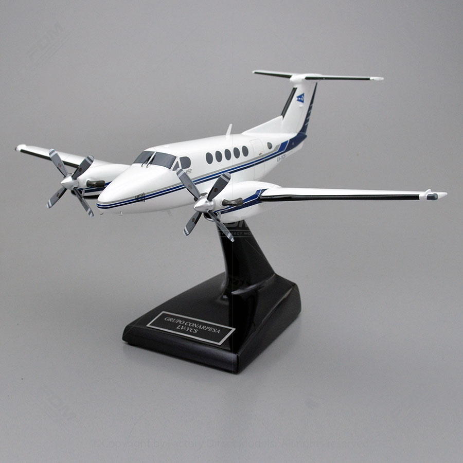 Custom-Made Beech King Air B200 Airplane Model | Factory Direct Models
