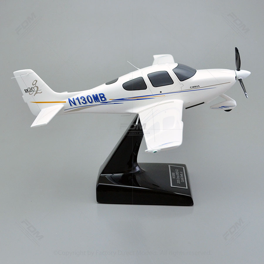 Custom-Made Cirrus SR20 Airplane Model | Factory Direct Models