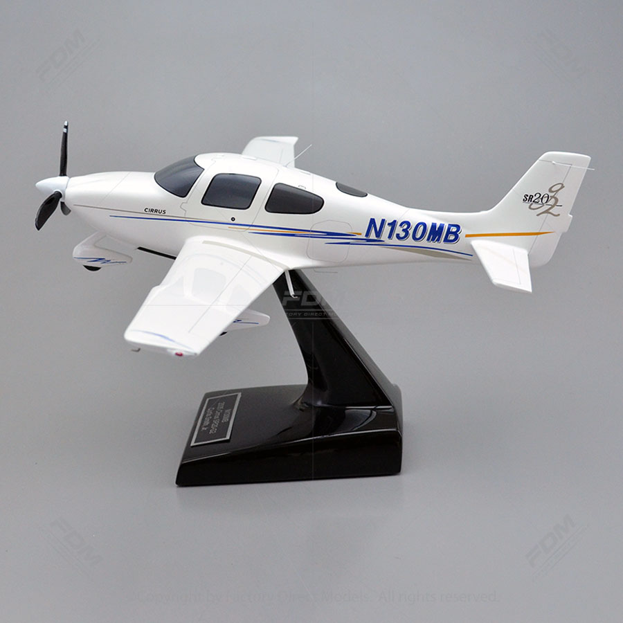 Custom-Made Cirrus SR20 Airplane Model | Factory Direct Models