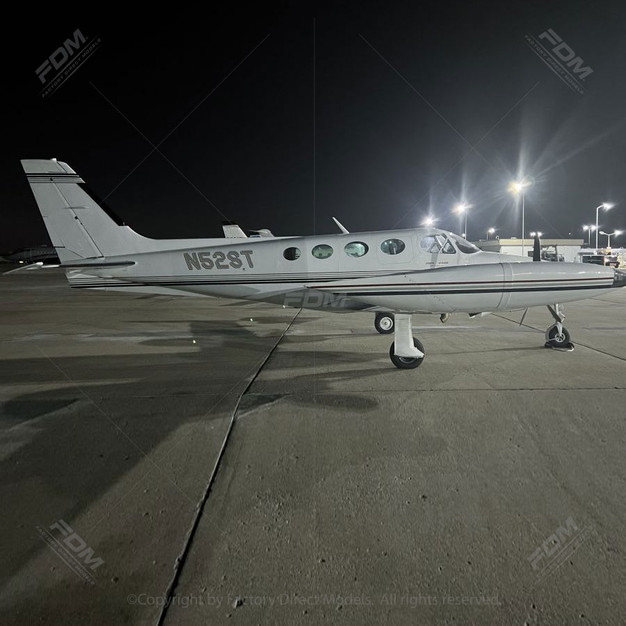 Custom-Made Cessna 340A Airplane Model | Factory Direct Models