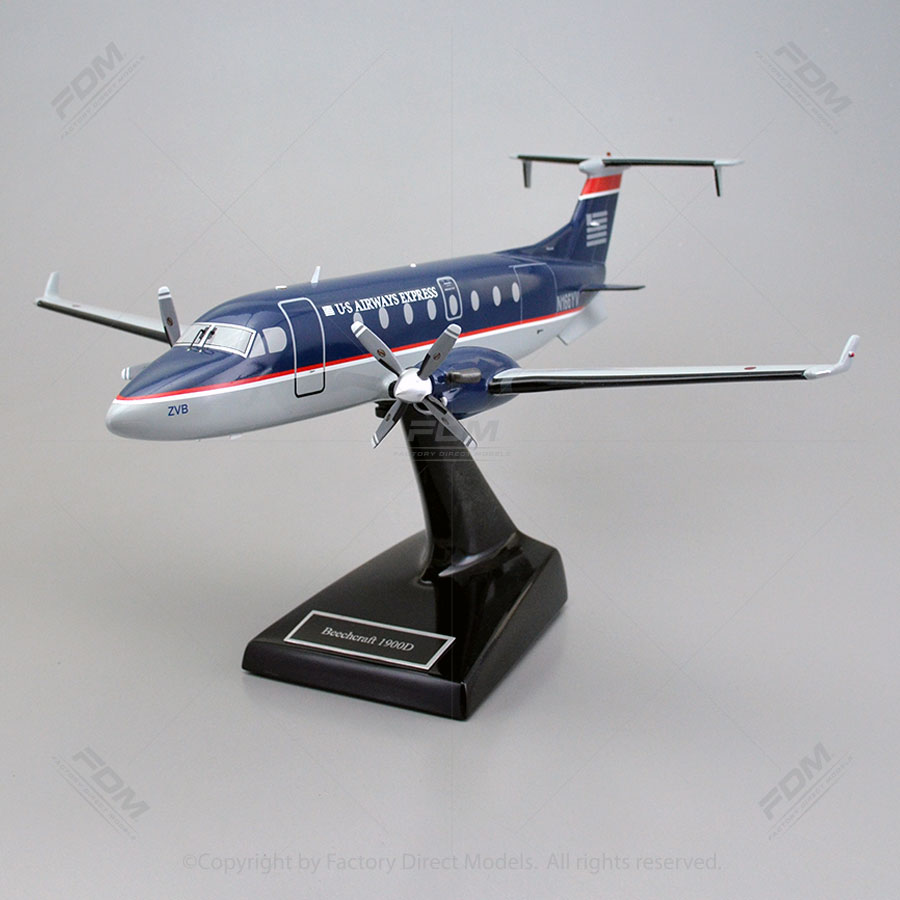 Beechcraft 1900D US Airways Express Airplane Model | Factory Direct Models