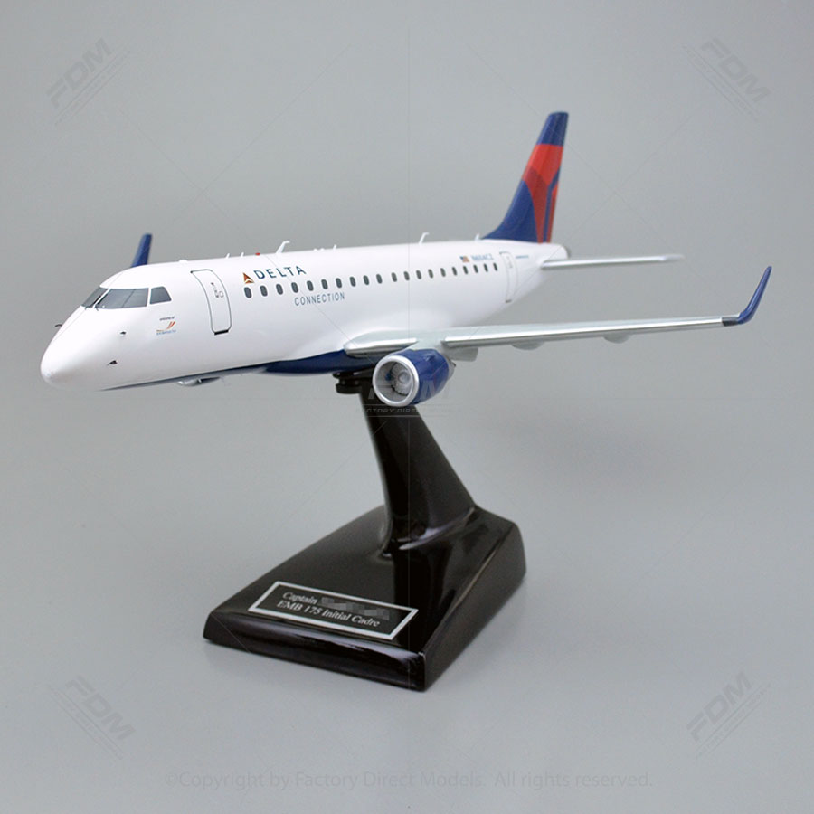 Custom-Made Embraer E175LR Delta Air Lines Airplane Model | Factory ...