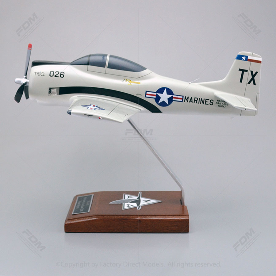 North American T-28B Trojan Airplane Model | Factory Direct Models