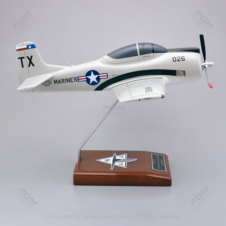 North American T-28B Trojan Airplane Model | Factory Direct Models