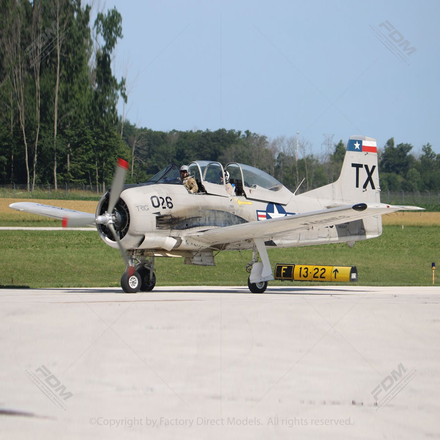 North American T-28B Trojan Airplane Model | Factory Direct Models