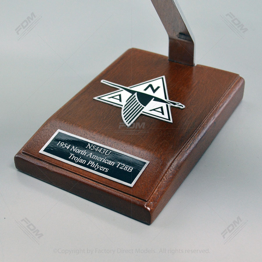 North American T-28B Trojan Airplane Model | Factory Direct Models