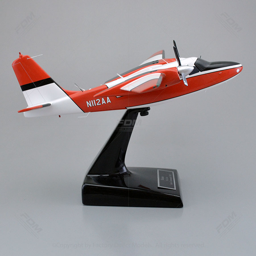 Custom-Made Aero Commander 500-B Airplane Model | Factory Direct Models