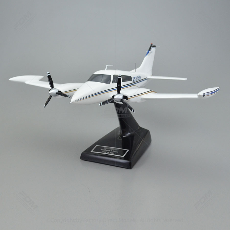 Custom-Made Cessna 310P Airplane Model | Factory Direct Models