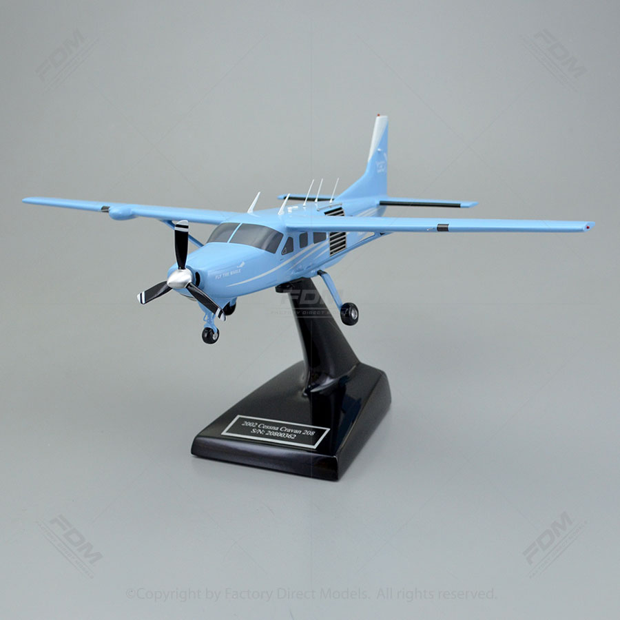 Custom-Made Cessna 208 Caravan Airplane Model | Factory Direct Models