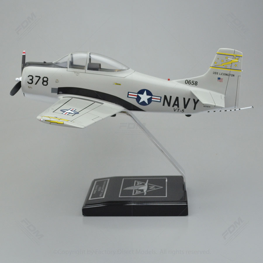 North American T-28C Trojan Airplane Model with a Detailed Interior ...