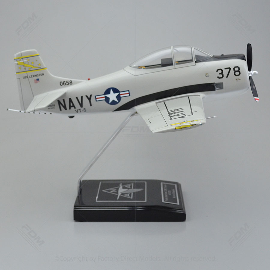 North American T-28C Trojan Airplane Model with a Detailed Interior ...