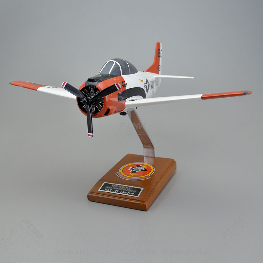North American T-28C Trojan Model Airplane | Factory Direct Models