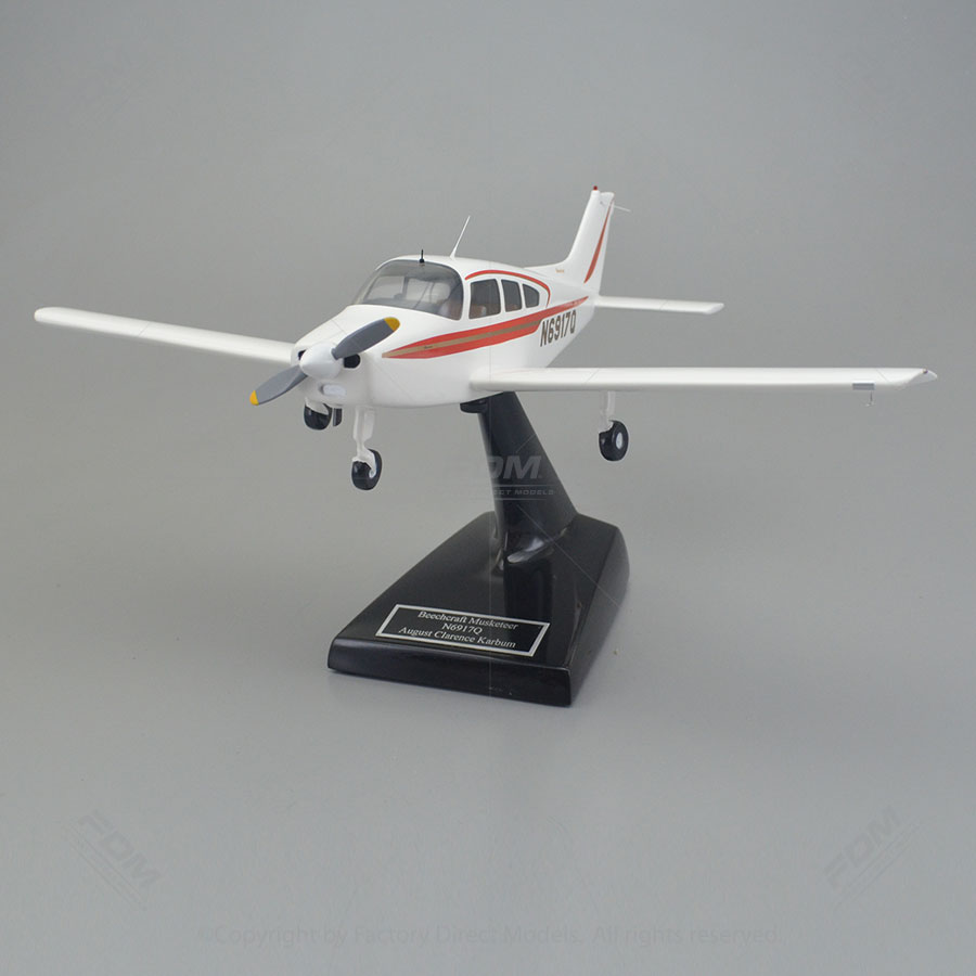 Beechcraft Musketeer N6917Q Model | Factory Direct Models