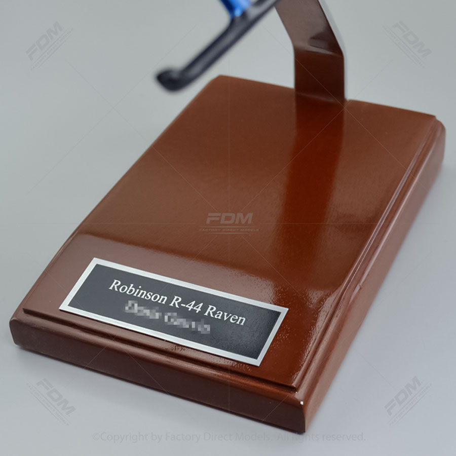 Custom-Made Robinson R44 Raven Helicopter Model | Factory Direct Models