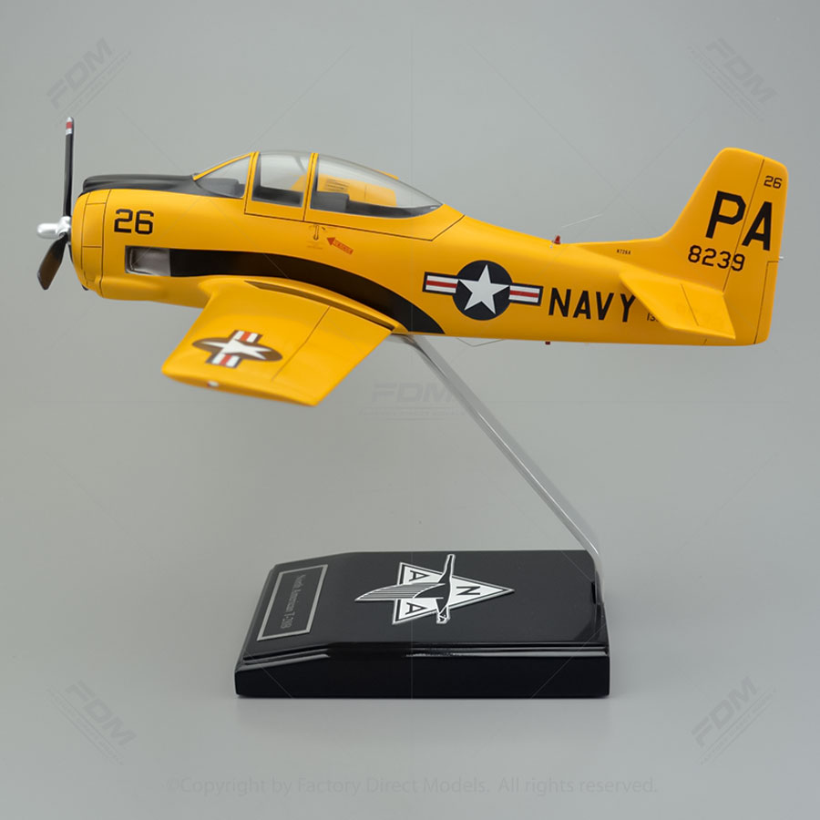 North American T-28B Trojan Aircraft Model | Factory Direct Models