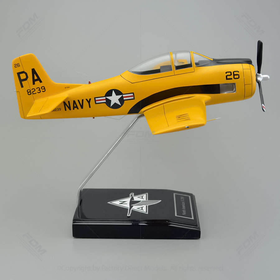 North American T-28B Trojan Aircraft Model | Factory Direct Models