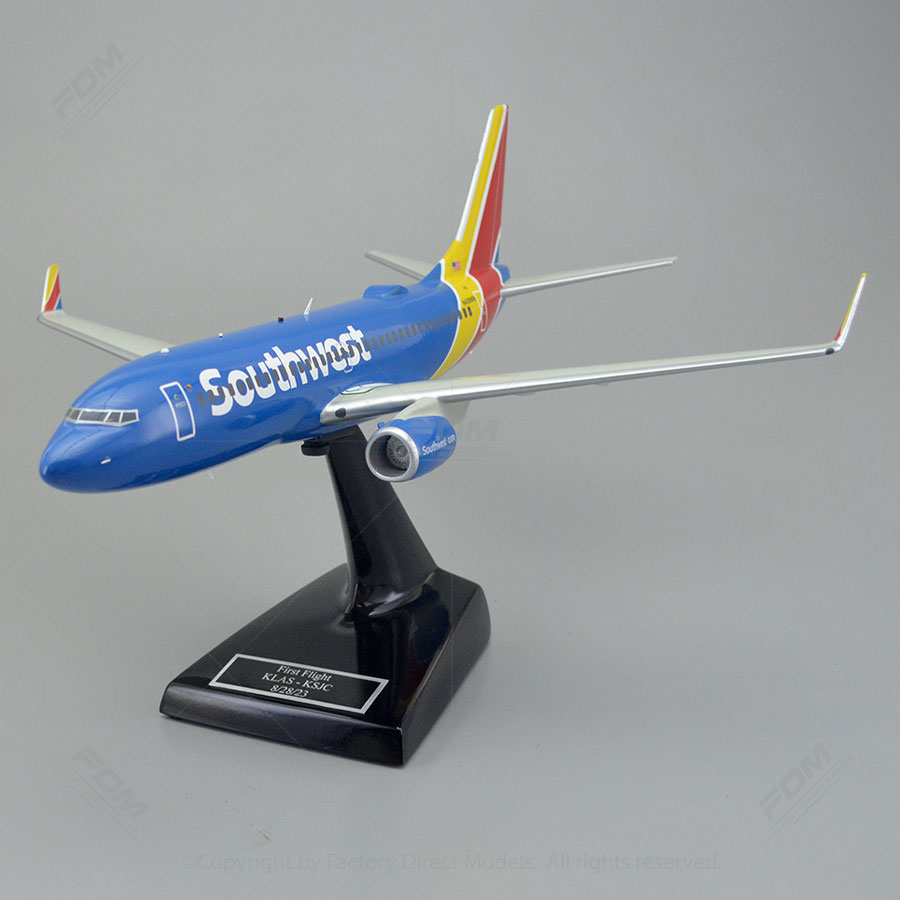 Boeing 737-7H4 Southwest Airlines Airplane Model | Factory Direct Models