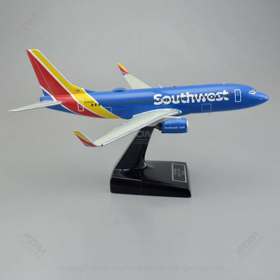 Boeing 737-7H4 Southwest Airlines Airplane Model | Factory Direct Models