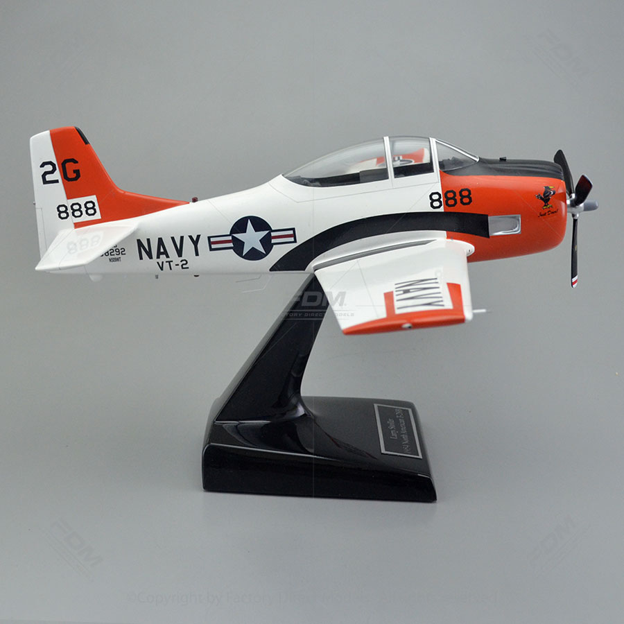 North American T-28B Trojan Aircraft Model | Factory Direct Models