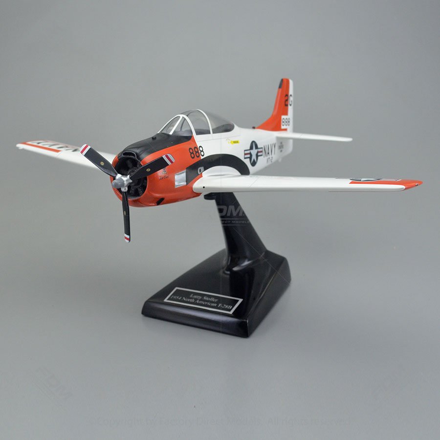 North American T-28B Trojan Aircraft Model | Factory Direct Models