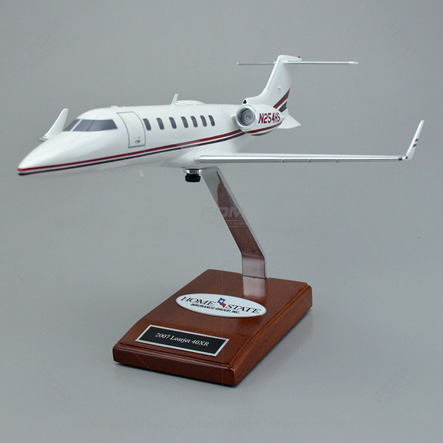 Custom-Made Learjet 40XR Airplane Model | Factory Direct Models