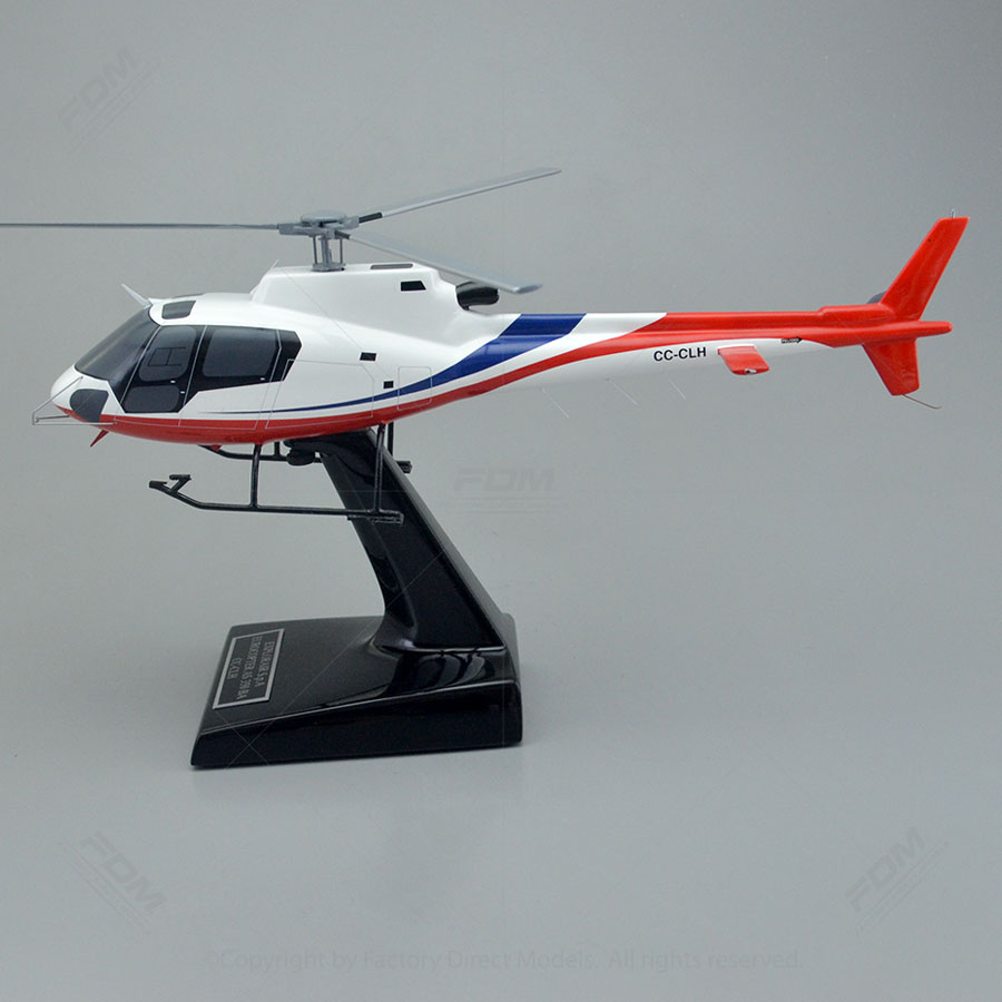 Custom-Made Airbus H125 Wooden Model Helicopter CC-CLH | Factory Direct ...
