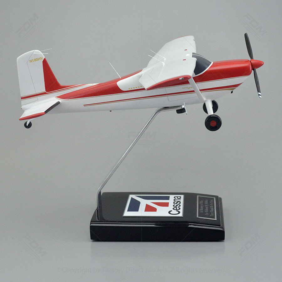 Custom-Made Cessna 180H Skywagon (N180HV) Wooden Model Airplane ...
