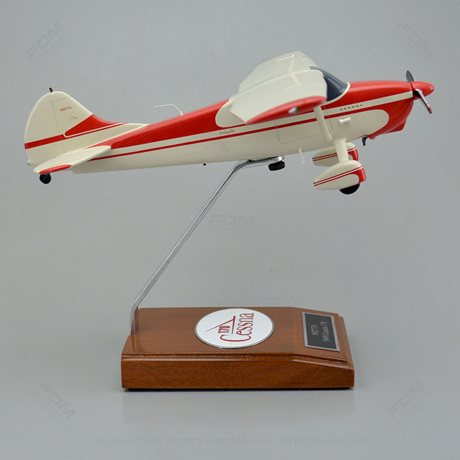 Custom Cessna 170A Wooden Model Airplane N9277A - Handmade Aircraft ...