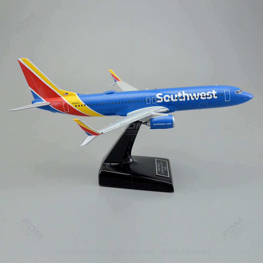Custom-Made Boeing 737-8H4 Southwest Airlines Wooden Model Airplane ...