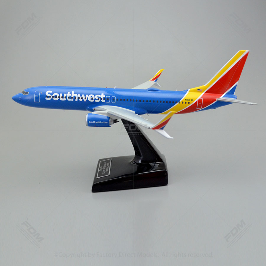 Custom-Made Boeing 737-8H4 Southwest Airlines Wooden Model Airplane ...