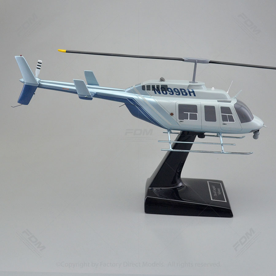 Custom-Built Bell 206L-3 LongRanger III (N899BH) Wooden Model | From ...