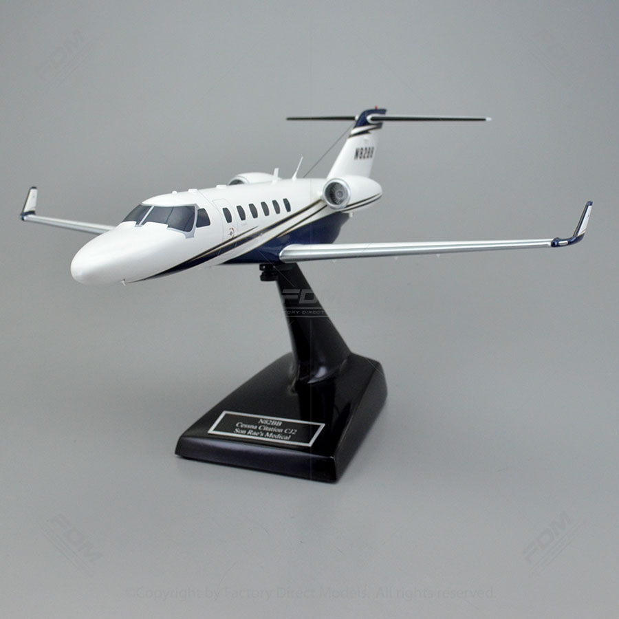 Custom-Built Cessna 525A CitationJet CJ2 (N82BB) Wooden Model | From ...