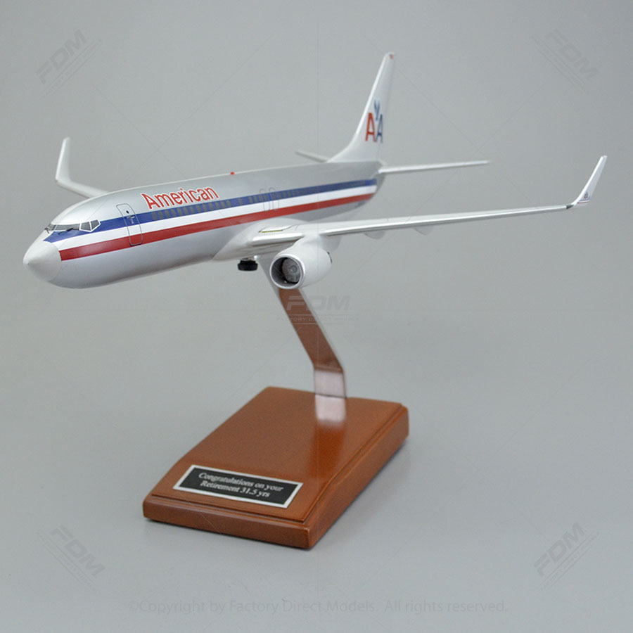 Custom-Made Boeing 737-823 American Airlines Wooden Model Airplane ...