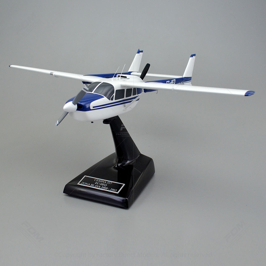 Custom Cessna F-337F Skymaster Wooden Model Airplane EC-HEQ | Factory ...