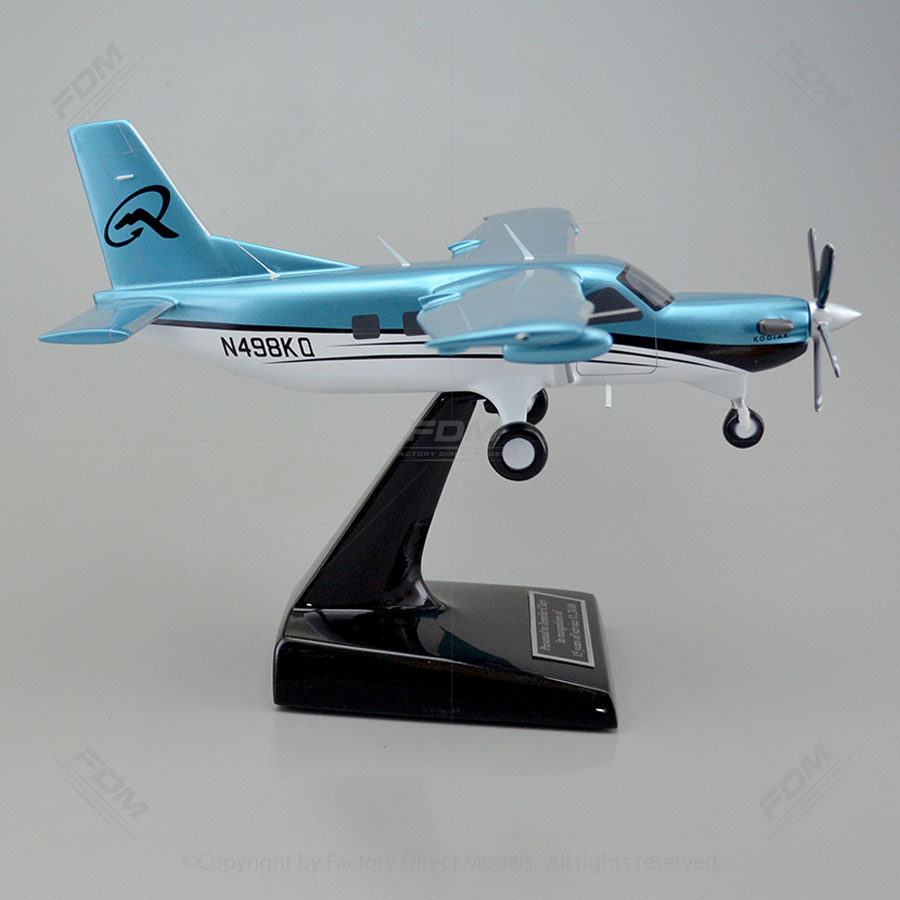 Custom Quest Kodiak 100 Wooden Model Airplane N498KQ | Factory Direct ...