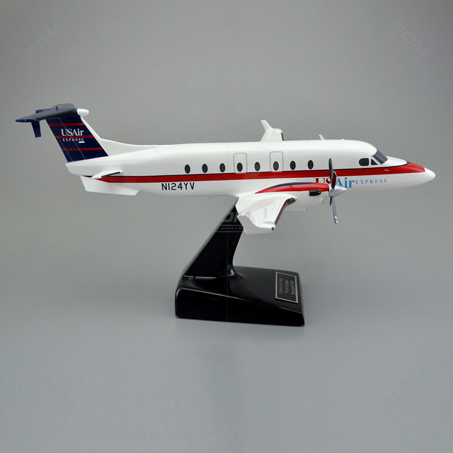 Custom Beechcraft 1900D US Air Express Wooden Model Airplane N124YV ...