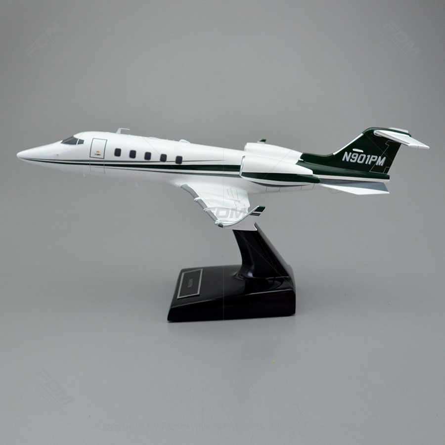 Custom Learjet 60XR Wooden Model Airplane N901PM | Factory Direct Models