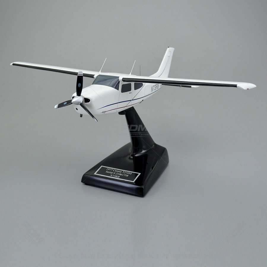 Custom Cessna T210M Turbo Centurion Wooden Model Airplane N73RB ...