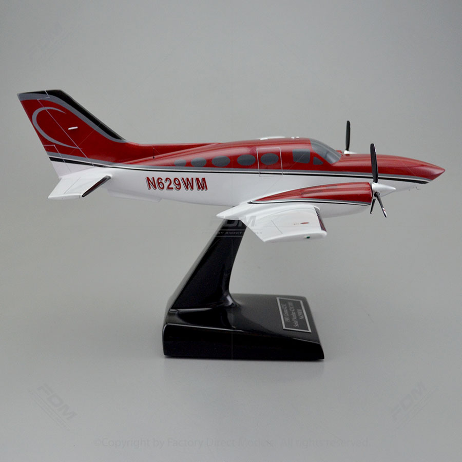 Custom Cessna 421C Golden Eagle Wooden Model Airplane N629WM | Factory ...
