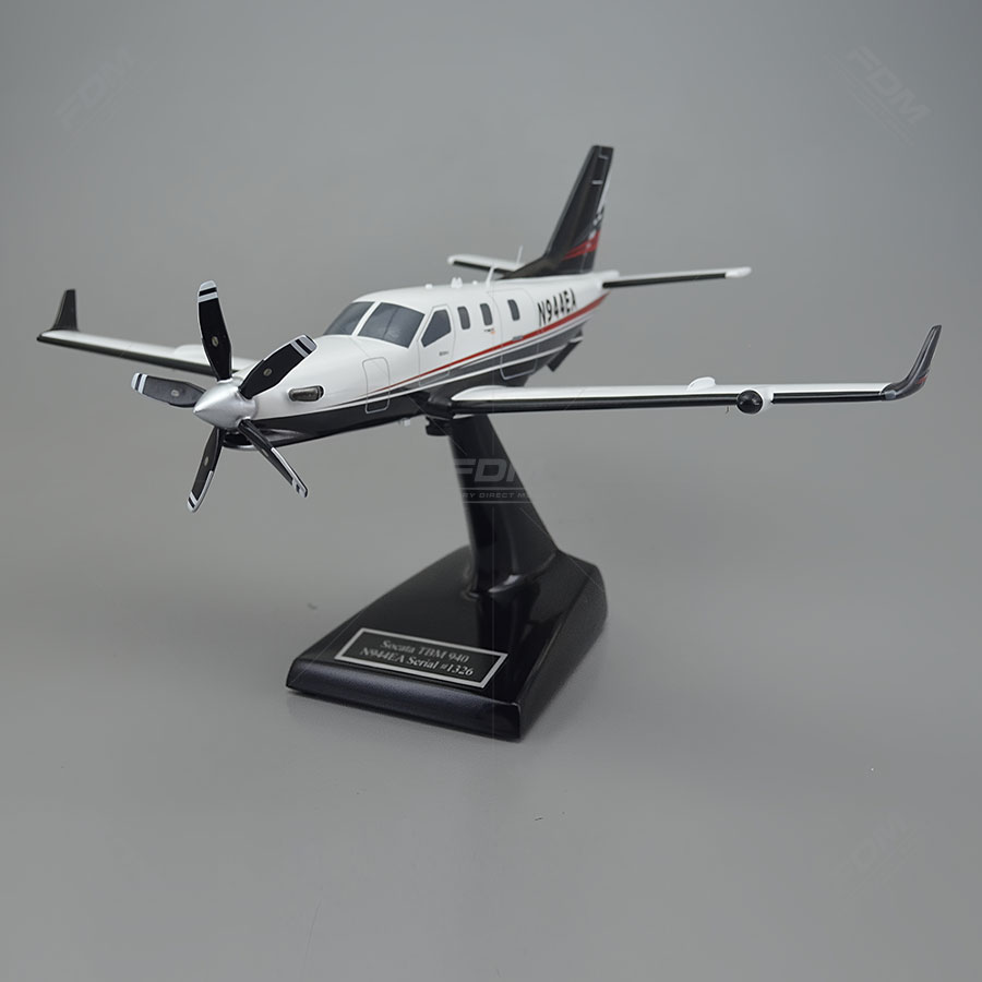 Custom-Made Daher TBM 940 Wooden Model Airplane - N944EA - Handcrafted from Customer’s Aircraft ...