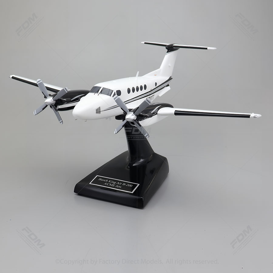 Exquisite Beech B200 Super King Air Wooden Model with Custom ...