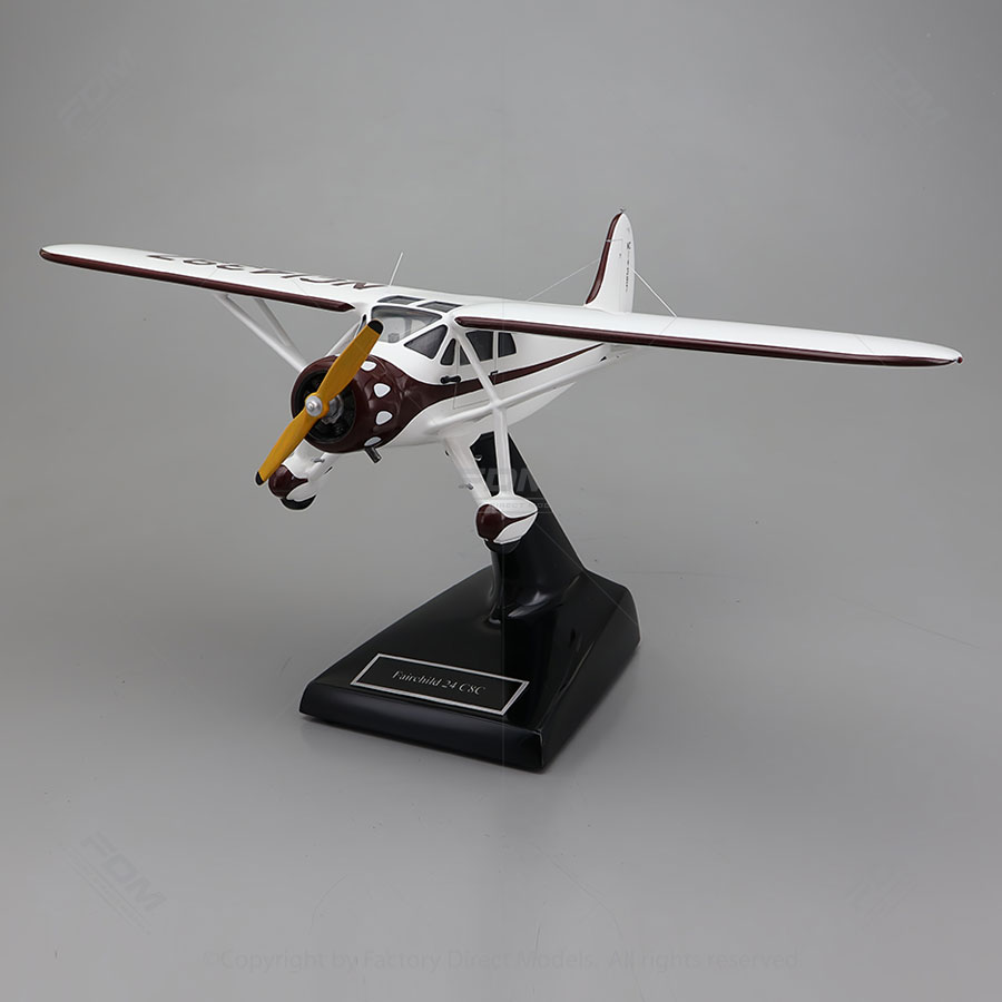 Custom-Made Fairchild 24 C8C Wooden Model Airplane - Tailored from ...