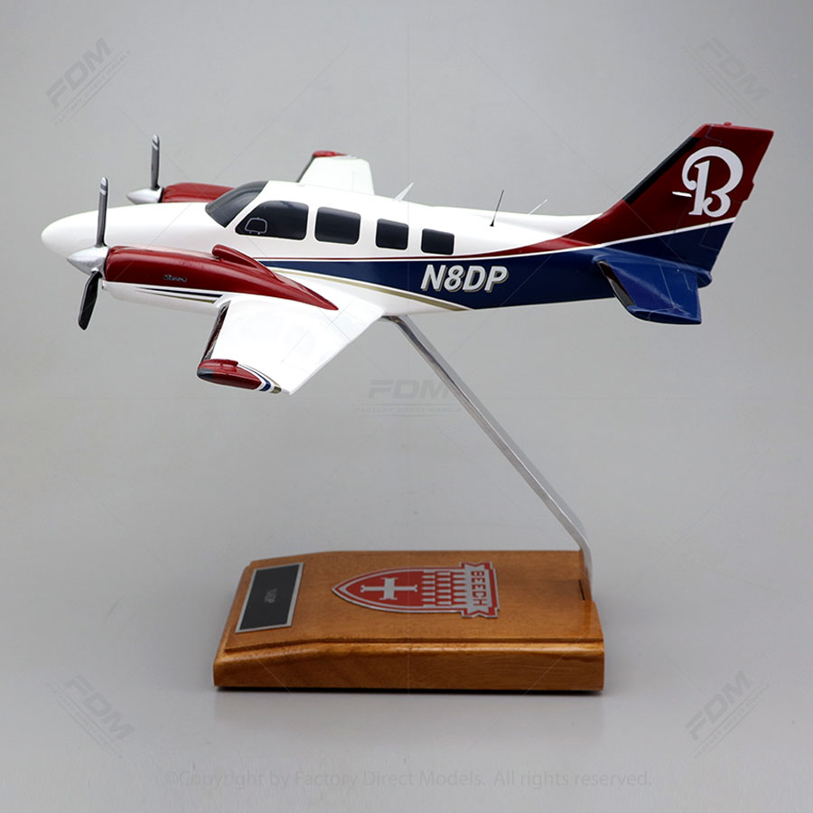 Custom Handcrafted Beech 58 Baron Model Airplane - N8DP | Exquisite ...