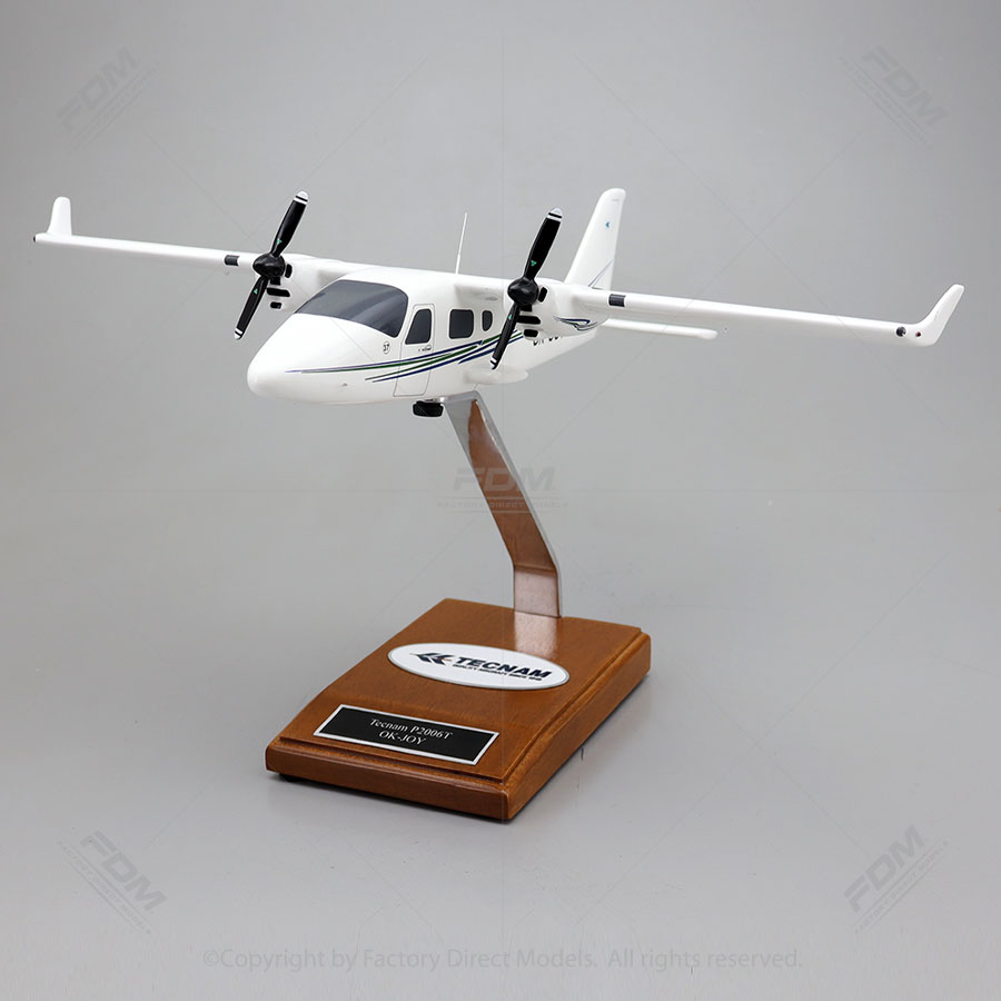 Custom Handcrafted Tecnam P2006T Wooden Model Airplane - Registration ...