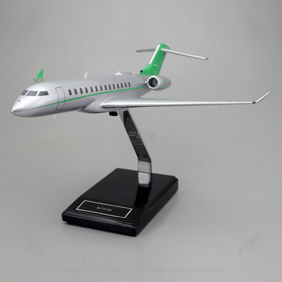 Custom Handcrafted Bombardier Global 7500 Wooden Model Airplane ...